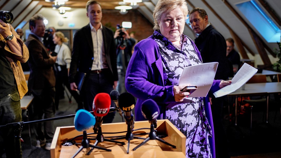 Også i Høyres rekker er det folk som tror Erna Solbergs dager er talte ...